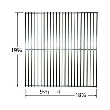 Gas Grill 18-3/16" Stainless Steel Round Cooking Grid for Big Green Egg ...
