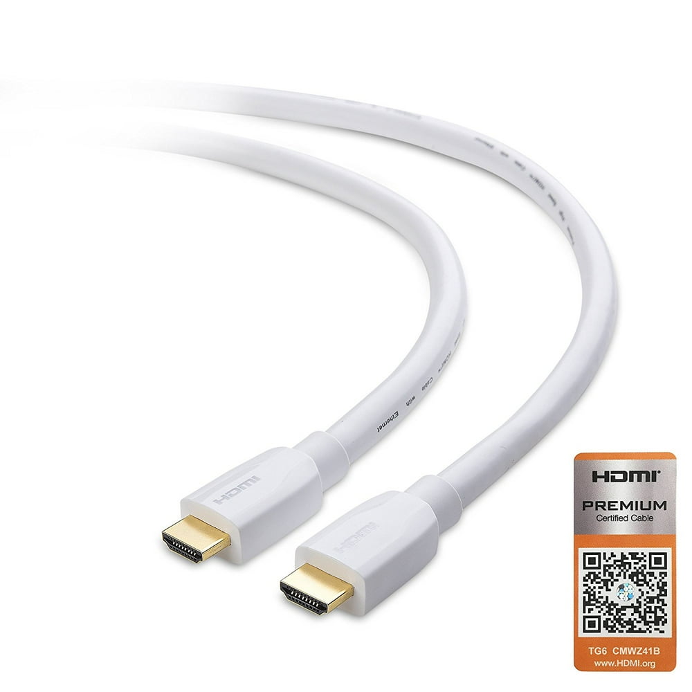 Cable Matters Premium Certified White HDMI Cable (Premium HDMI Cable ...