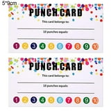 100 Pcs Punch Cards, Incentive Loyalty Reward Card Student Loyalty ...