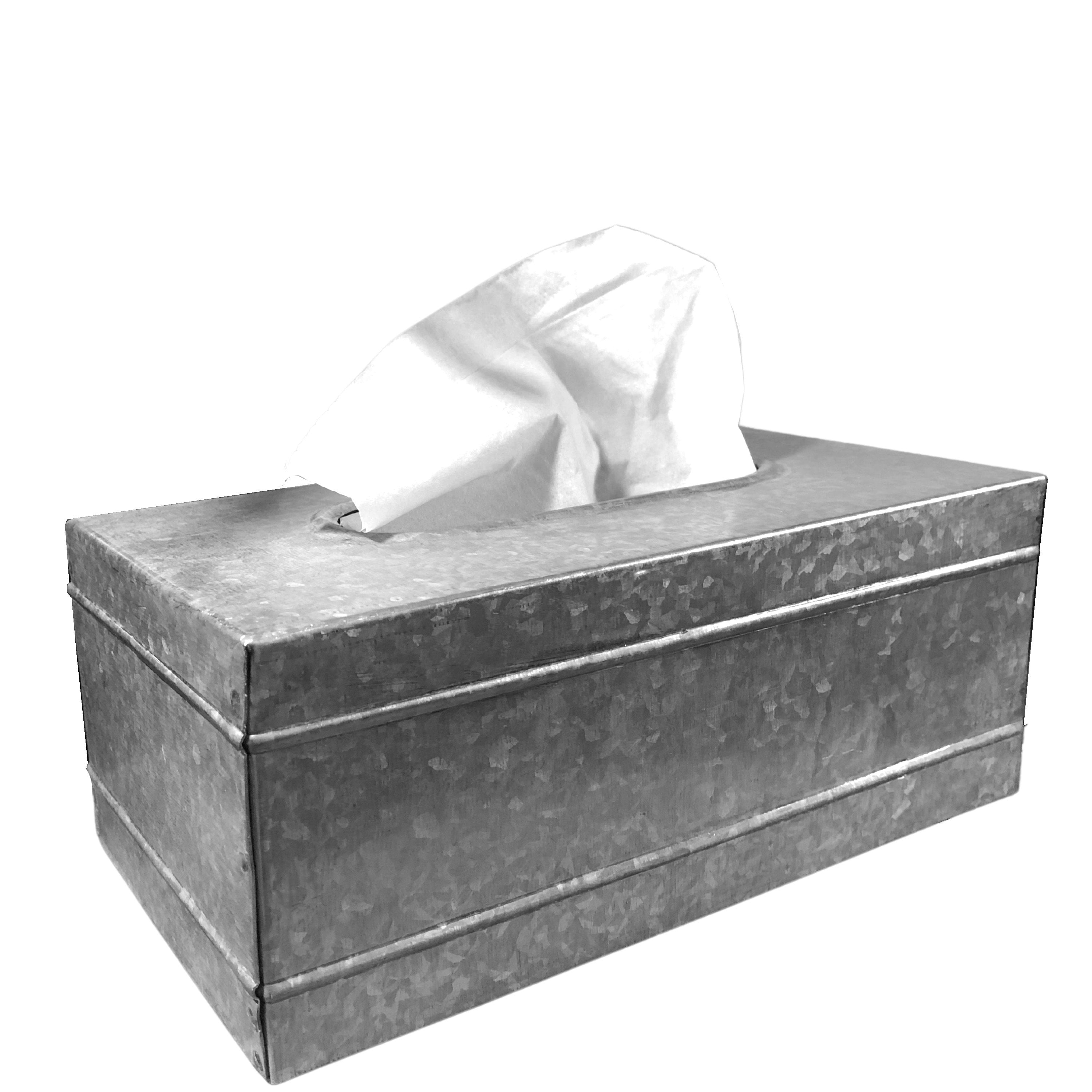 Autumn Alley Rectangle Galvanized Tissue Box Cover - Farmhouse Decor ...