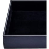 Classic Black Leather Conference Room Organizer Tray - Walmart.com