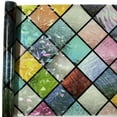 Window Privacy Film Static, Colorful Translucent Film for Glass Door ...