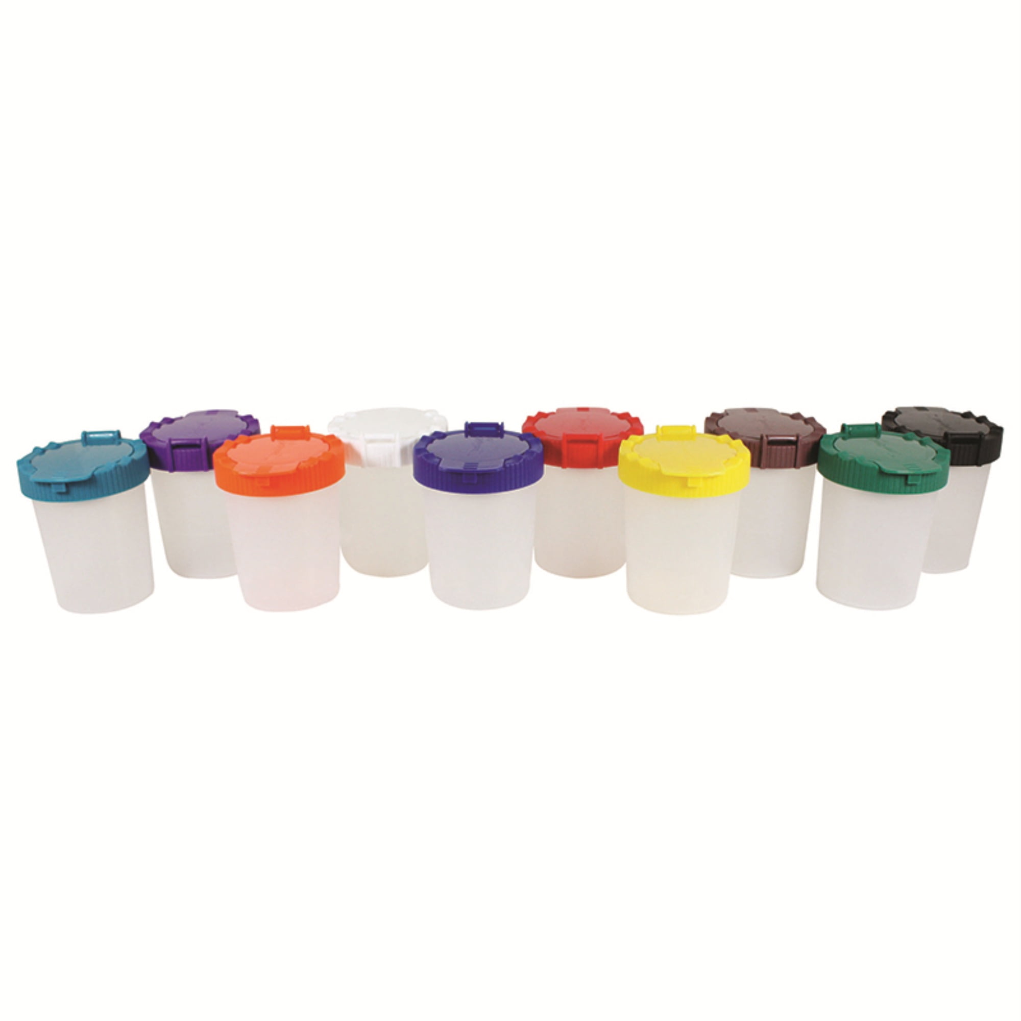 Sargent Art No-Spill Paint Cups with Color-Coded Lid - Walmart.com