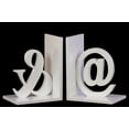 Urban Trends Collection: Wood Alphabet Bookend Coated Finish - Walmart.com