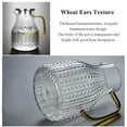 Tehan Wheat Ears Glass Pitcher, 1600 ml Heat-Resistant Borosilicate ...