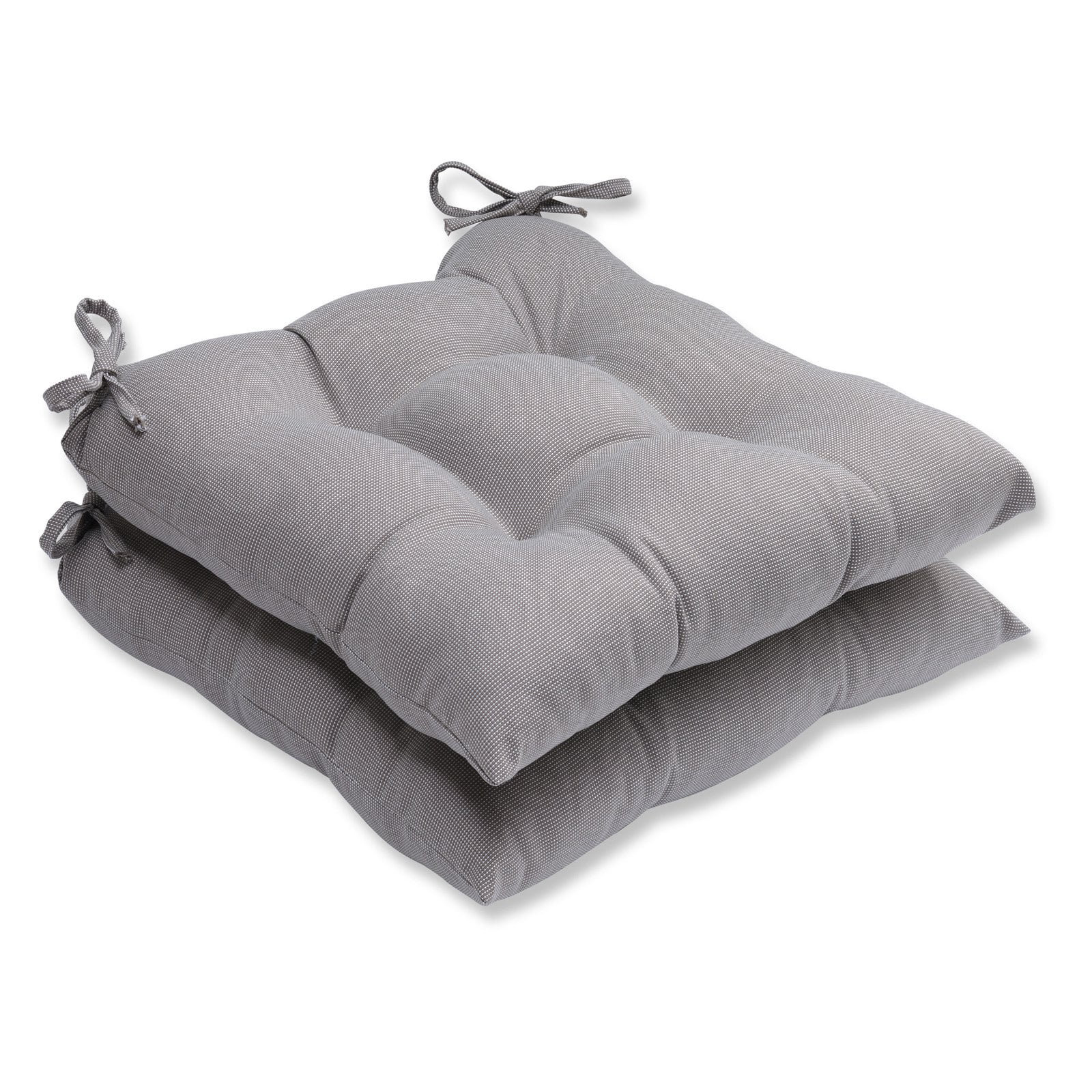 Pillow Perfect 590639 Indoor-Outdoor Tweed Grey Wrought Iron Seat ...