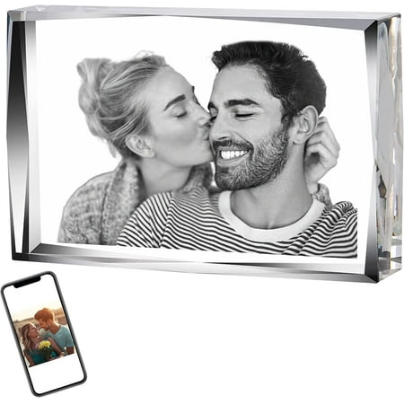 Personalized Engraved 3D Photo Retangular Crystal, Custom Etched Laser ...