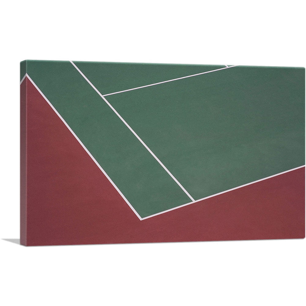 ARTCANVAS Tennis Court Home decor Canvas Art Print - Size: 40" x 26" (0 ...