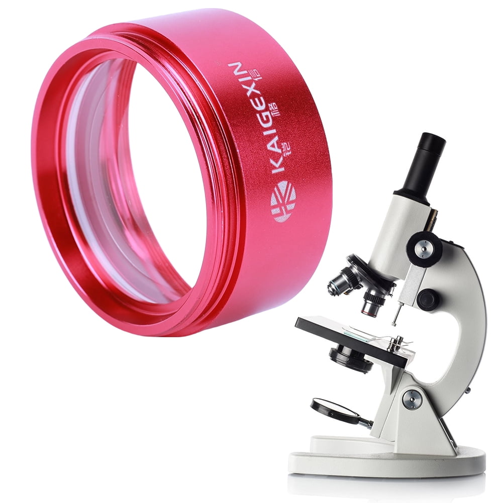 Lente Objetivo Auxiliar Barlow 0 5X 7X para Microscopio Con Zoom ...