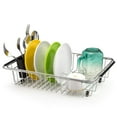 Sanno Stainless Steel Expandable Dish Drying Rack With Utensil Holder