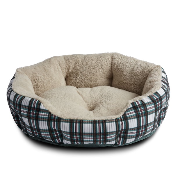 Vibrant Life Cuddler Small Cat / Dog Bed, Tartan - Walmart.com