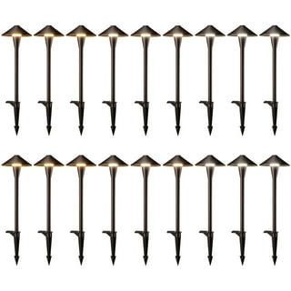 LEONLITE 20-PACK 12V Low Voltage LED Landscape Light, 3W Walkway Lawn ...