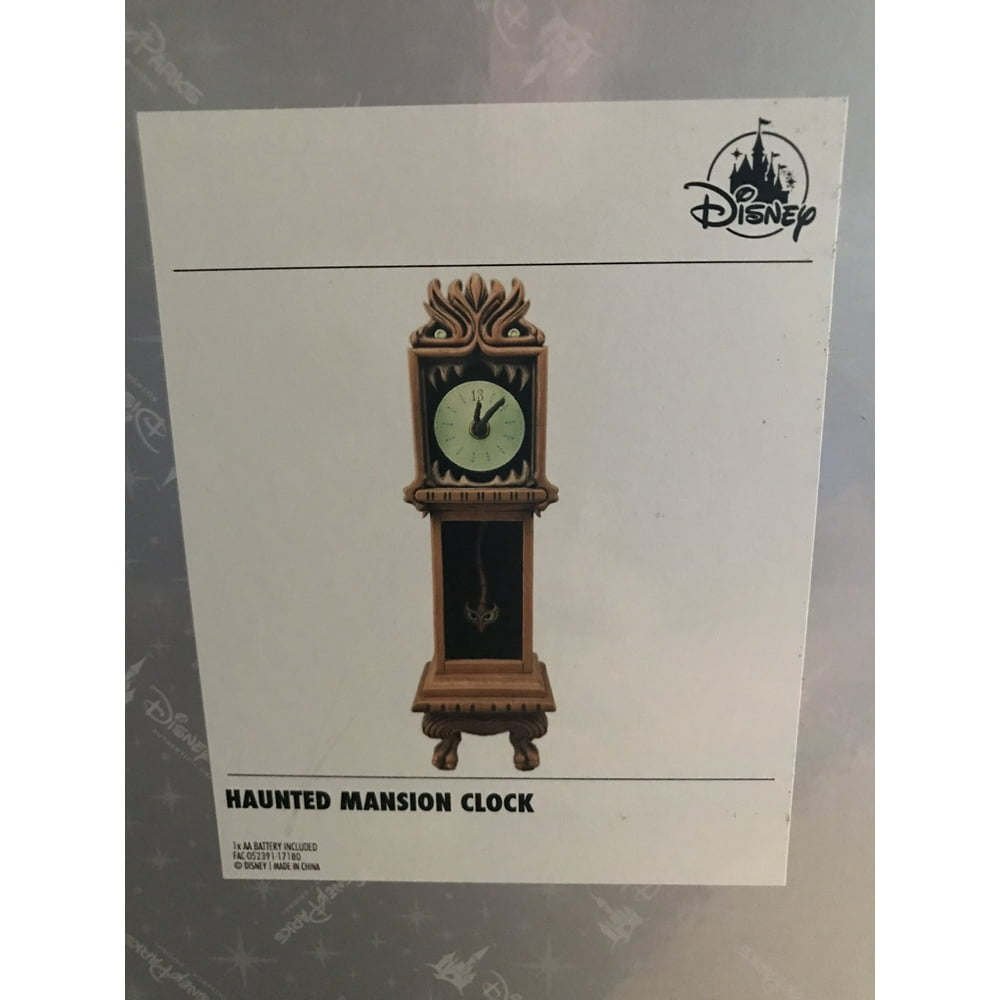 Disney Parks Haunted Mansion Clock 13 Hour Grandfather Glow in Dark ...