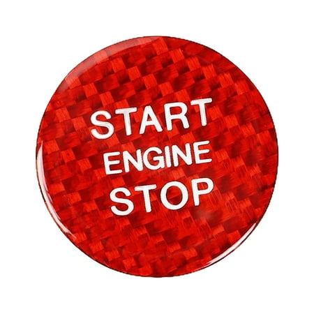 Engine Start Stop Button Cover Carbon Fiber Sticker Cover for A3 A4 A5 ...