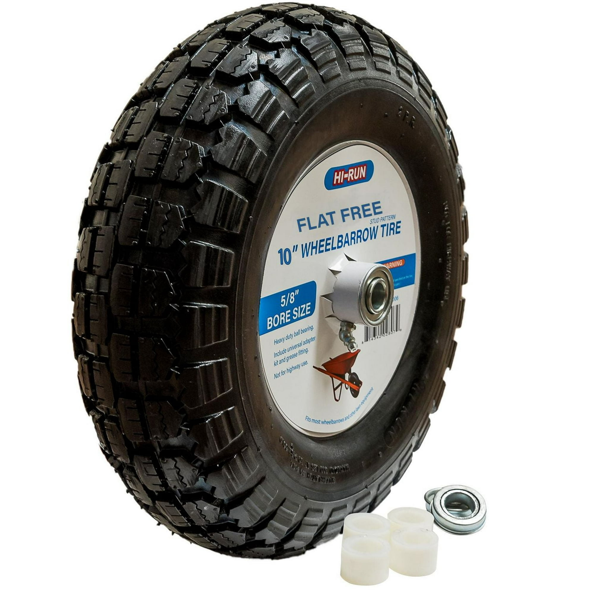 Click here for Hi-Run Flat Free 10 Wheelbarrow Tire & Wheel Assem... prices