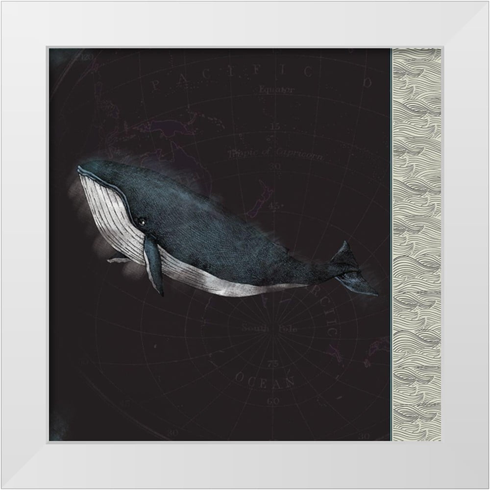 JMB Designs 26x26 White Modern Wood Framed Museum Art Print Titled ...