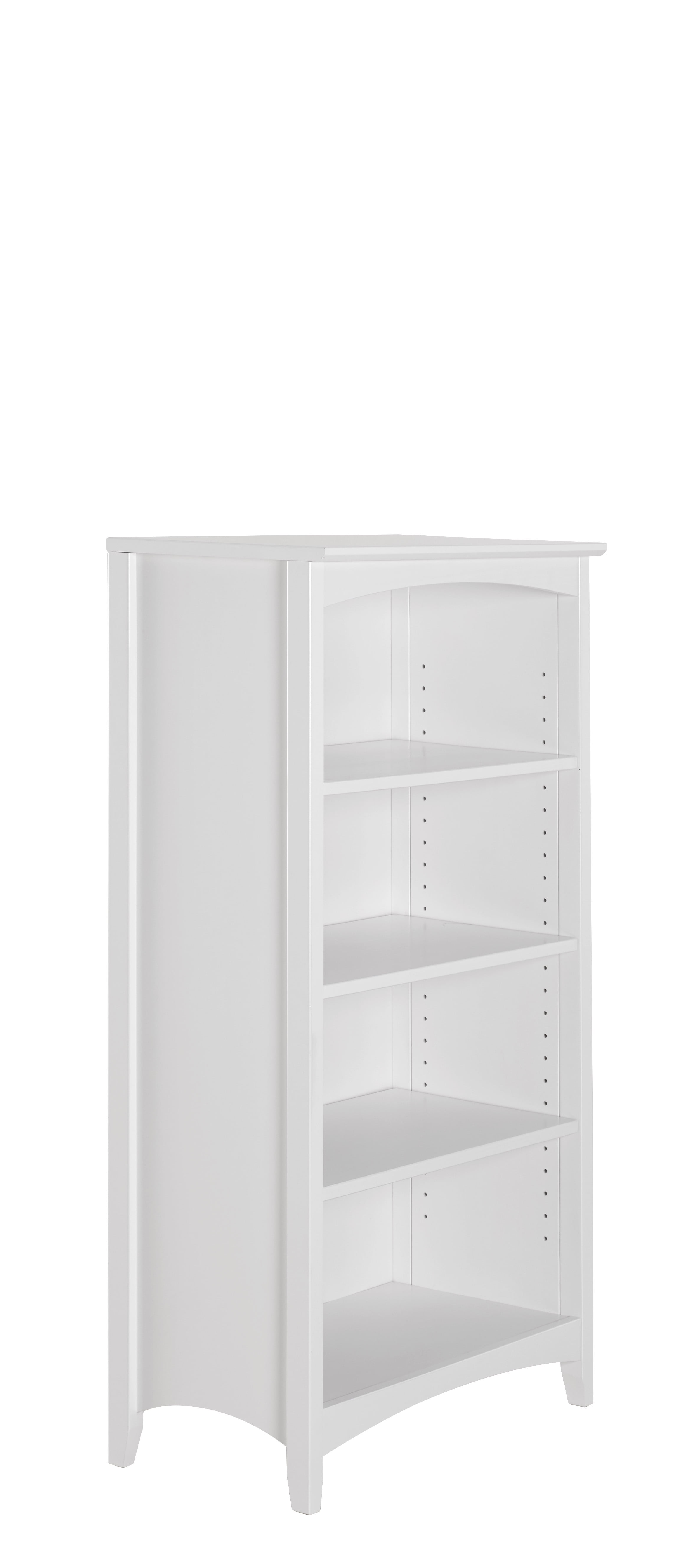 Shaker Style Bookcase - 48"H - White Finish - Walmart.com