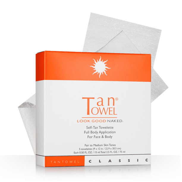 Tan Towel - ($29 Value) Tan Towel Total Body Self-Tan Towelette, 5 Ct ...
