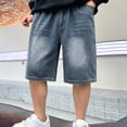 CAIVO Summer Boys Denim Shorts Kids Solid Color Classic Casual ...