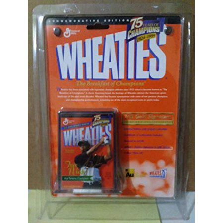 Mini Wheaties Box - 75 Years of Champions 24K Signature - Tiger Woods ...