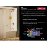 Delta Victorian Tub Filler with Independent Volume Control and Monitor ...