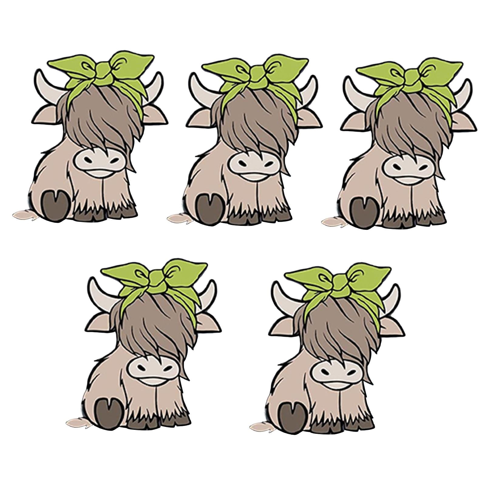 Cow Sticker | Car Cow Print Stickers | Funny Yak Decals Window Stickers ...
