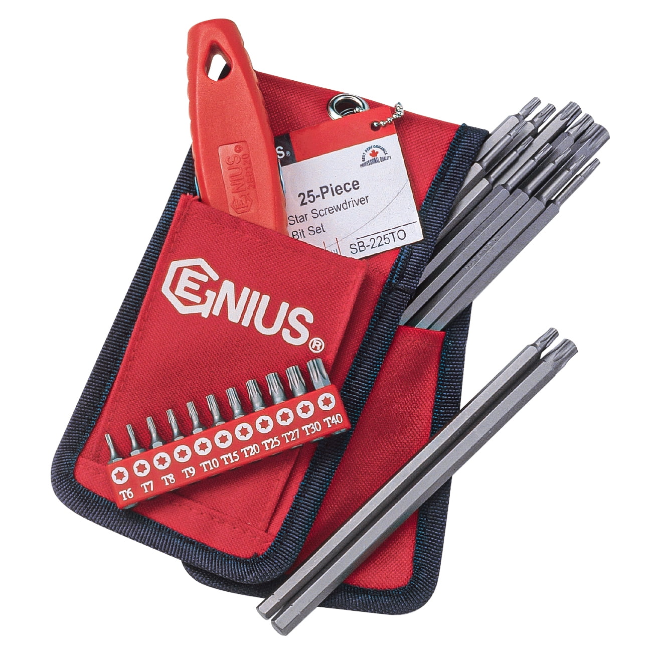 Genius Tools 25 Piece Star Screwdriver Bit Set - SB-225TO - Walmart.com
