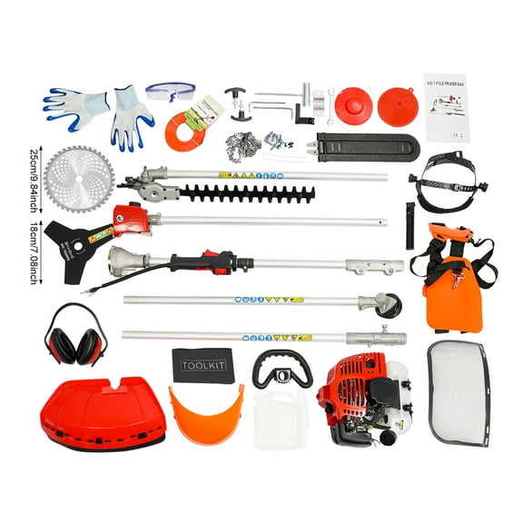 WILD BADGER POWER 26cc Multi -Tool Gas String Trimmer 4 in 1 Garden ...