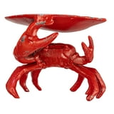 Creative Co-Op Distressed Red Decorative Cast Iron Crab Shaped Dish ...