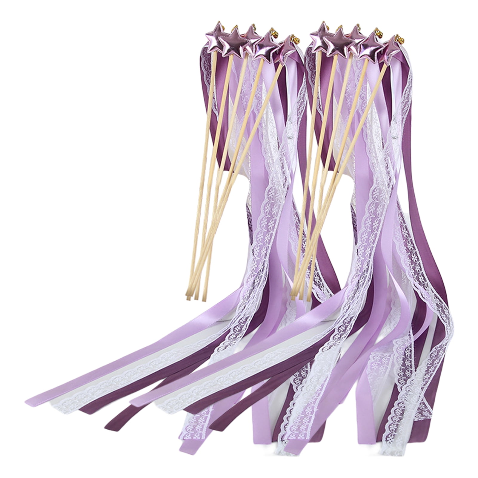 Fairy Sticks Party Streamers with Top Stars Silk Fairy Stick Wand ...