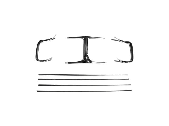 Grille Molding Kit - 7-Piece - Aluminum - Compatible with 1969 Dodge ...