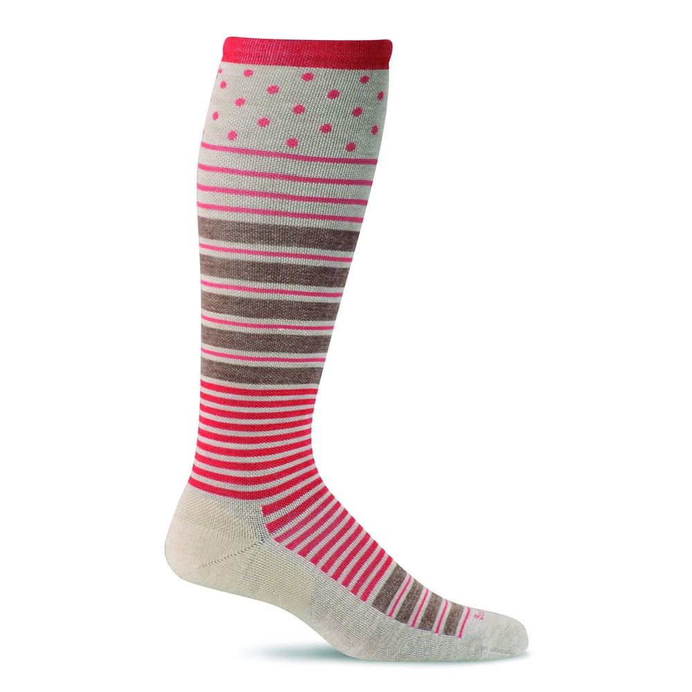 Sockwell Womens Twister Graduated Compression Socks - Barley - Medium ...