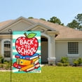AMHNF Back To School Apple Books Garden Flag For Home Outdoor Garden ...