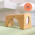 Squatty Potty The Original Toilet Stool - Bamboo Flip, 7" & 9" Height ...