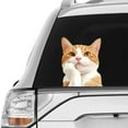 NIUBWJL Cute Cartoon Cat Thinking Life Car Decals, Waterproof Vinyl ...