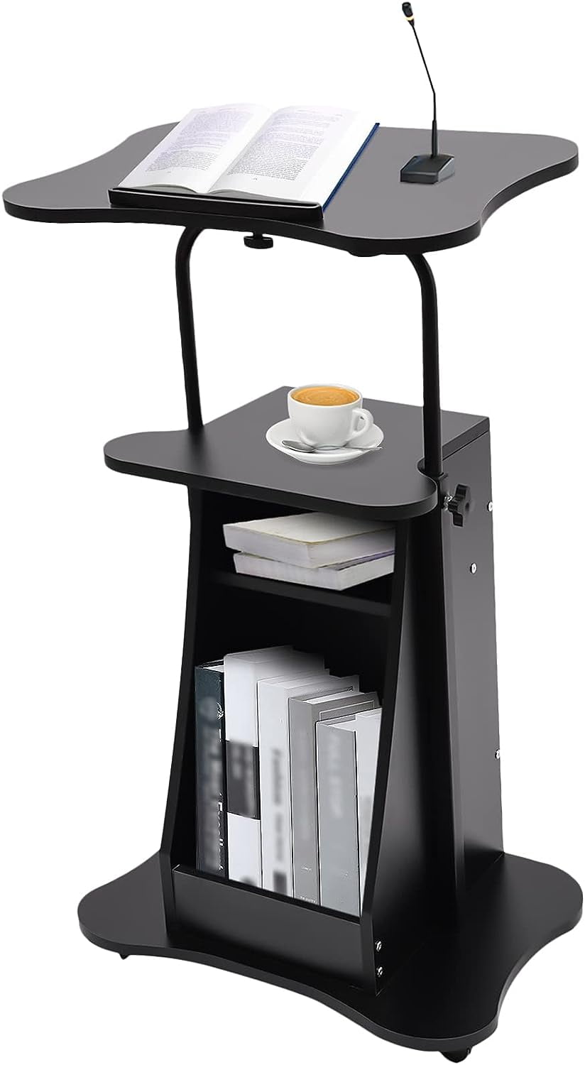 Fichiouy Adjustable Classroom Desk with Tilting Table Top Stand for ...