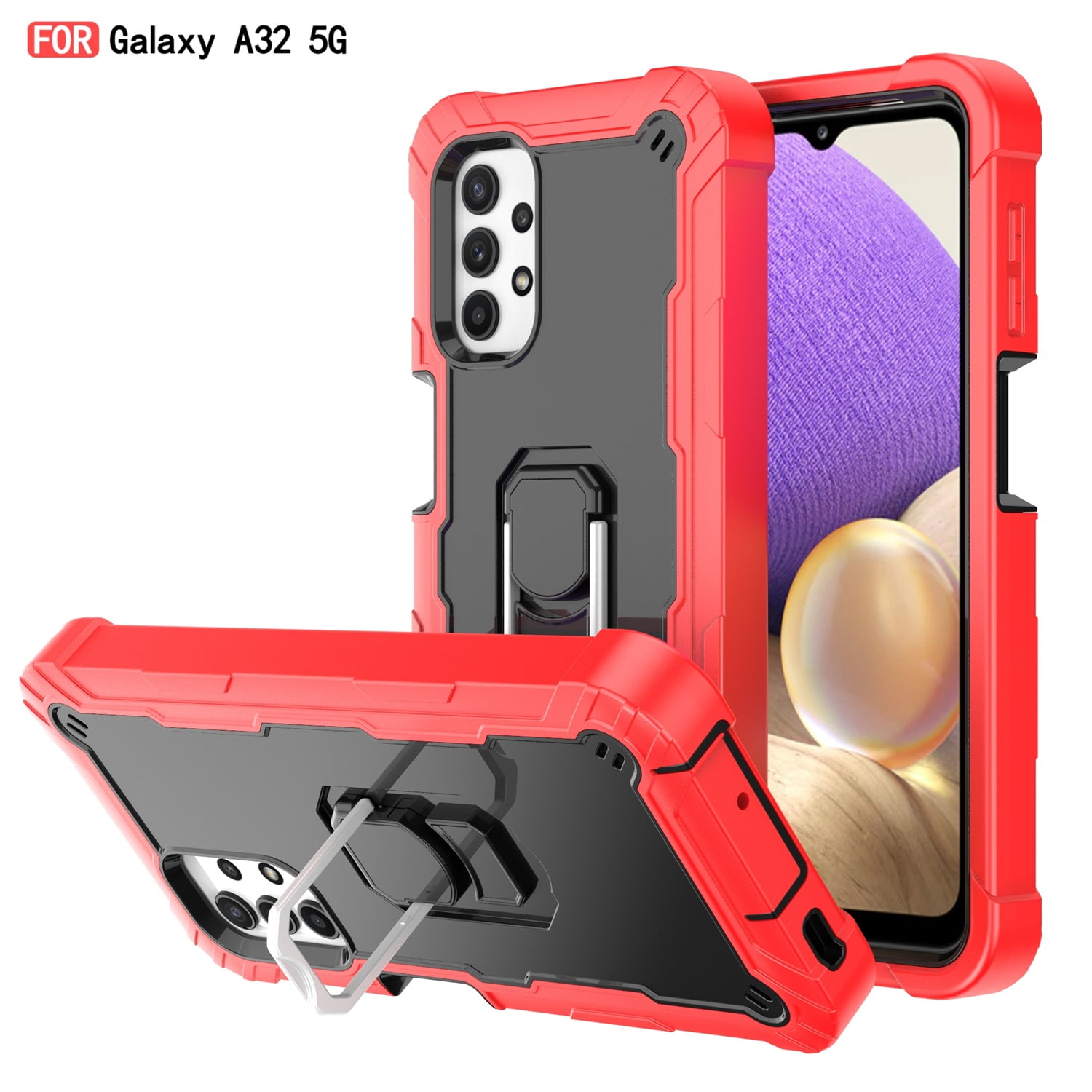 SaniMore for Samsung Galaxy A32 5G 6.5" 2021 Case with Hidden Bracket ...