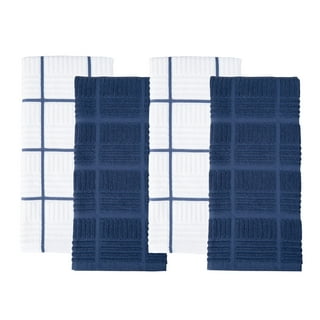 Arkwright Classic Windowpane Kitchen Towel 6-Pack, Cotton, 15x25 in ...