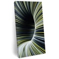 Abstract Canvas Wall Art for Living Room, Lemon Yellow White Linear ...