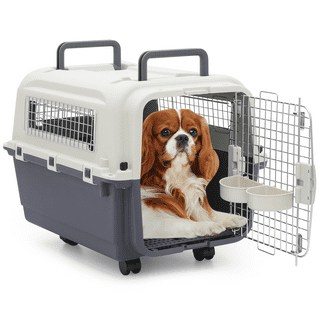 Magshion 23" Pet Carrier Cage Portable Travel Transport Box, Hard Sided ...