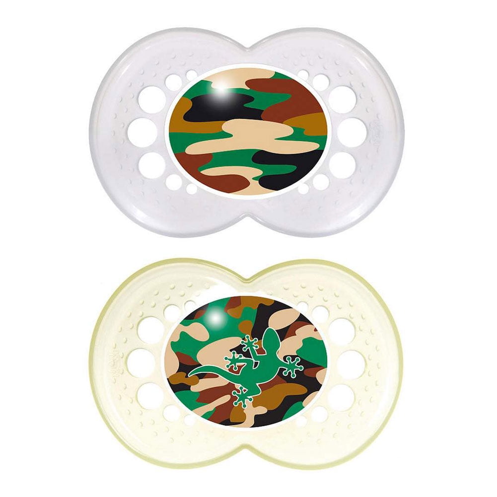 MAM Camo Orthodontic Pacifier, 16m+ - Green | Walmart Canada