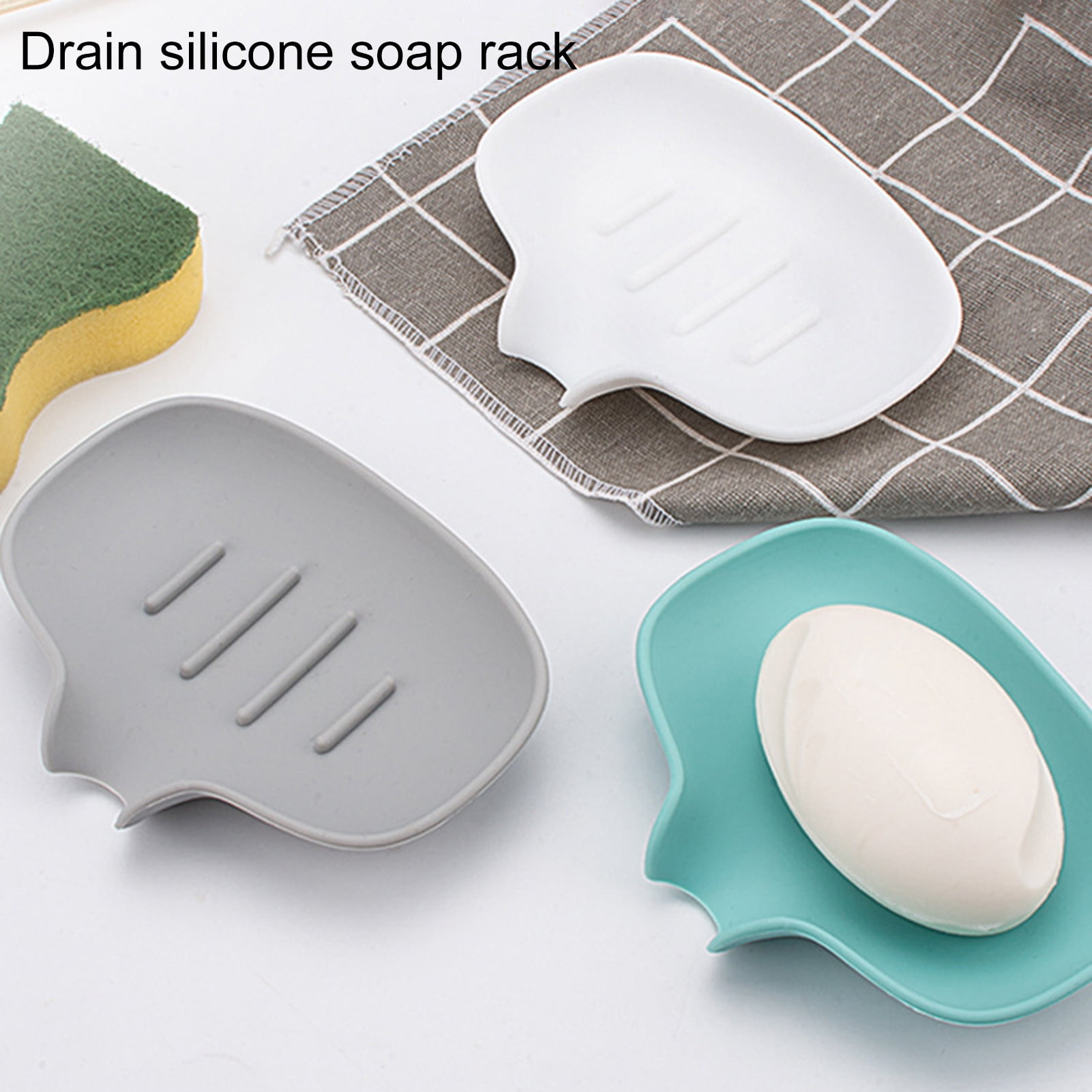 Soap Box with Non-slip Bottom, Drainage Diversion Port, Slope Surface ...