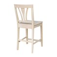 International Concepts S-9182 Fanback Stool, 24", Ready To Finish - Walmart.com