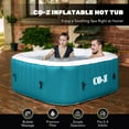 CO-Z Inflatable Hot Tub 5ft Indoor Outdoor Spa with 120 Jets Heater ...