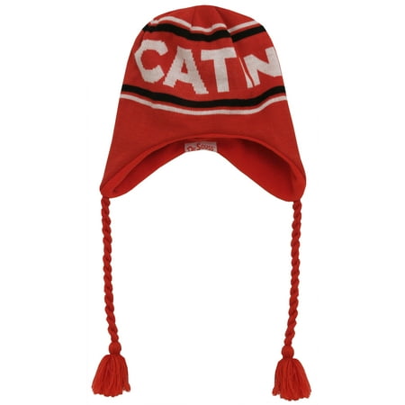 The Cat In The Hat Dr. Seuss Adult Reversible Peruvian Laplander Beanie ...