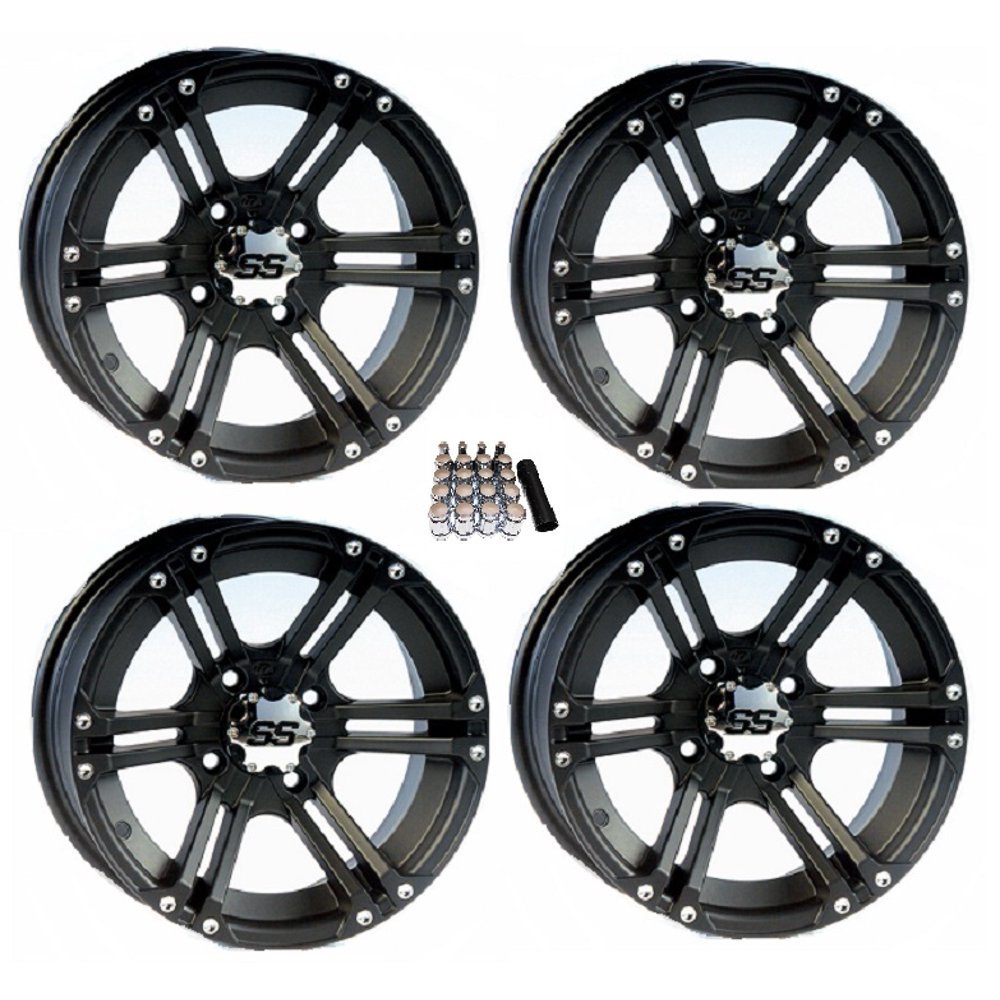 ITP SS212 UTV Wheels/Rims Black 12" Polaris Ranger XP 900/1000 ...