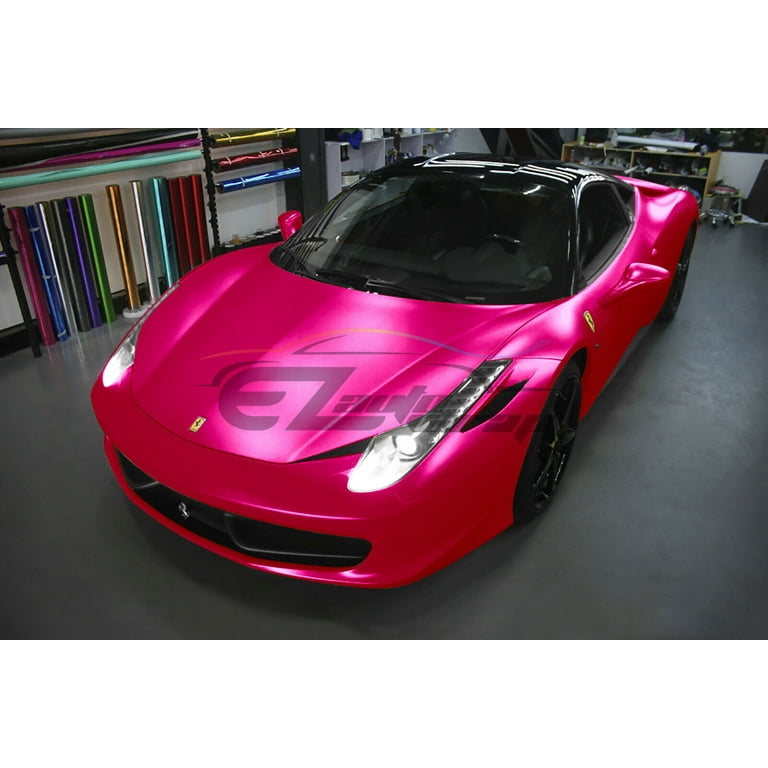 Pink Chrome Car Wrap