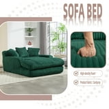 CHEERFUN COOLMORE Corduroy Lazy Sofa with 3 Back Pillows, Deep Seat ...