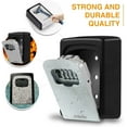 Key Lock Box - Key Safe Sturdy Wall Mount - Combination Lockbox - Large ...