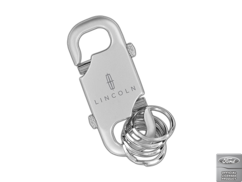 Lincoln Chrome Dual Clip Multi-Rings Key Chain Keychain Fob - Walmart.com